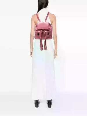 Gucci Leather Bamboo Tassel Backpack