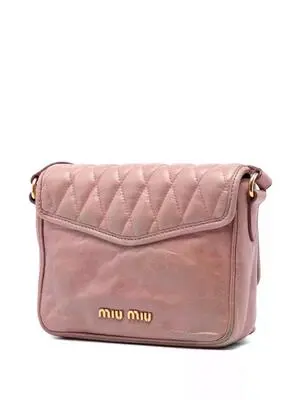Miu Miu Vitello Shine Trapu Crossbody Bag