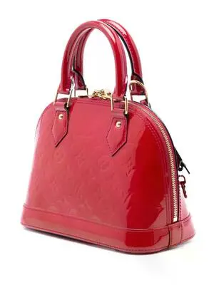 LOUIS VUITTON 2013 Monogram Vernis Alma Bb Satchel - Red