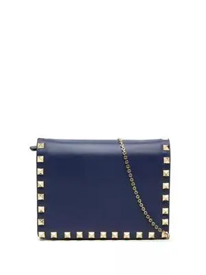 Valentino Garavani 2000-2017 Leather Rockstud Chain Pouch