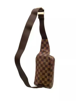 LOUIS VUITTON 2004 Damier Ebene Geronimos Crossbody Bag