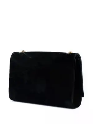Saint Laurent 2018 Small Suede Monogram Kate Tassel Crossbody Bag - Black