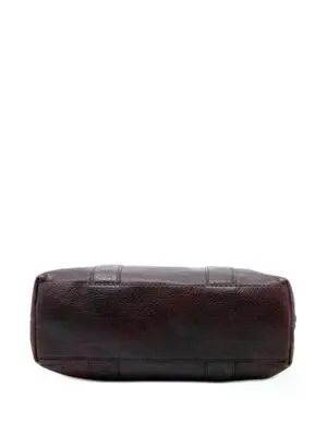 Gucci Ssima Trimmed Leather Bamboo Libeccio Tote