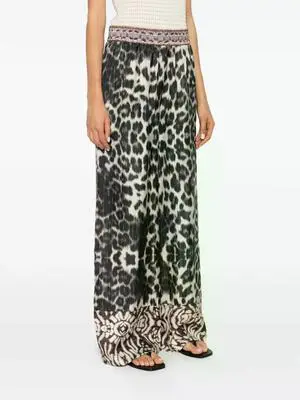 PIERRE-LOUIS MASCIA Leopard-print Palazzo Pants