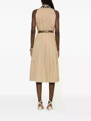 Max Mara Beaded Collared Dress
