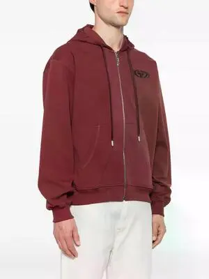 Casablanca Logo-patch Zip Hoodie