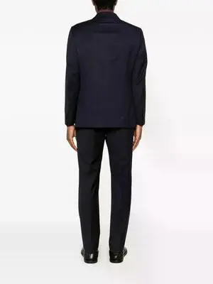 Caruso Double-breasted Suit - Blue