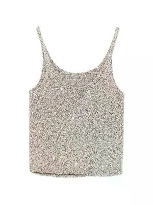 ALYSI Sequin-embellished Top
