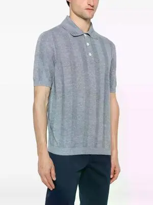 Brunello Cucinelli Stripe-knit Polo Shirt