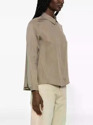 Imperial Layered Hem Shirt - Neutrals