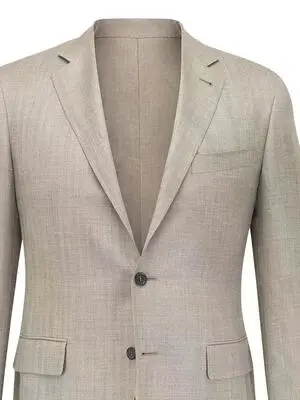 Canali Flap-pockets Single-breasted Blazer - Neutrals