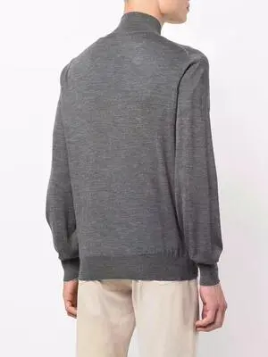 Brunello Cucinelli Zipped Knit Cardigan - Grey
