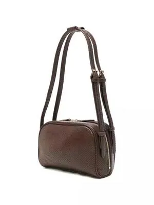 Patrizia Pepe Snakeskin-effect Leather Makeup Bag