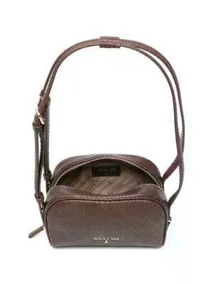 Patrizia Pepe Snakeskin-effect Leather Makeup Bag