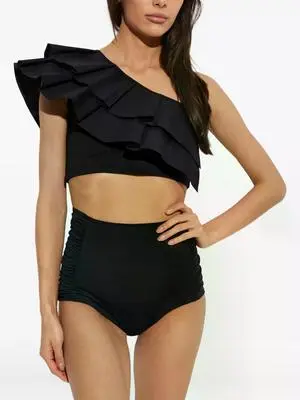 MAIÔ PARIS Orsay Ruffled One-shoulder Bikini