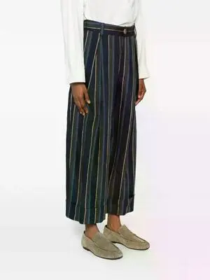 Soh Striped Pleated Trousers