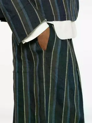 Soh Striped Pleated Trousers