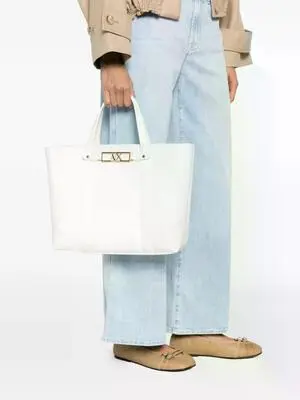 Armani Exchange Leather Tote Bag