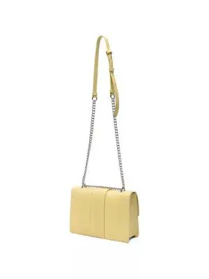 Armani Exchange Logo-buckle Leather Shoulder Bag - Yellow