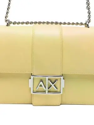 Armani Exchange Logo-buckle Leather Shoulder Bag - Yellow