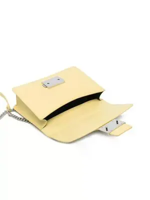 Armani Exchange Logo-buckle Leather Shoulder Bag - Yellow