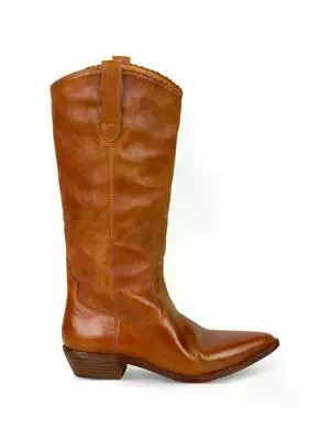ZOLFO Leather Cowboy Boots