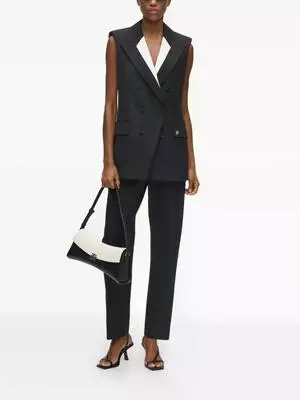 Karl Lagerfeld Tailored Trousers With Logo Plaque - Black