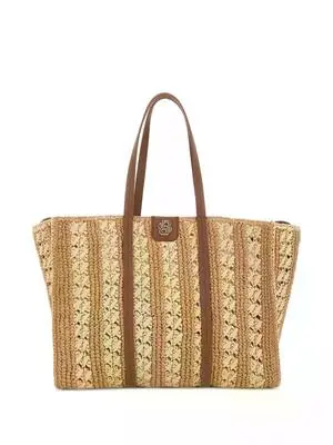 BOSS Woven Straw Tote Bag