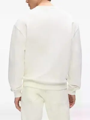 Karl Lagerfeld Printed Relaxed Fit Sweatshirt - Neutrals