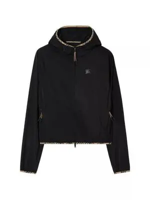 Burberry Stretch Nylon Hooded Jacket - Black