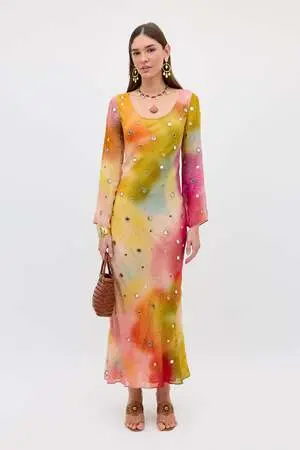 Rixo Noraya Long Sleeve Dress
