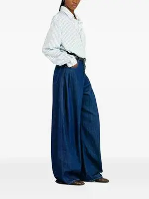 DIESEL® D-khelz High Waist Relaxed Fit Barrel Leg Jeans - Blue