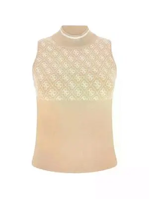 Guess Logo Pattern Sleeveless Top