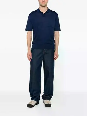 C.P. COMPANY Cotton Polo Shirt - Blue