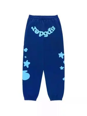 SP5DER Beluga Logo-print Track Pants - Blue