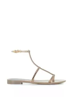 Menghi James Crystal-embellished T-bar Sandals