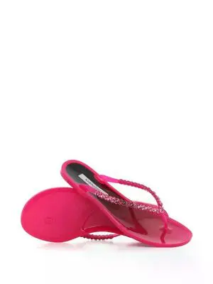 Menghi Crystal-embellished Flip-flops