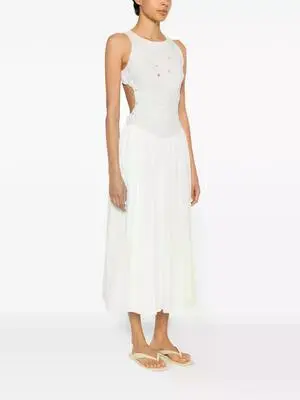 Frankies Bikinis Soleil Midi Dress - White
