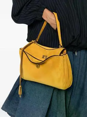 Balenciaga Small Rodeo Suede Tote - Yellow