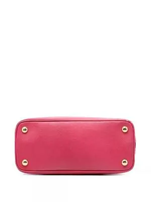 Prada Small Saffiano Lux Promenade Satchel - Pink
