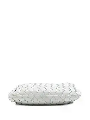 Bottega Veneta Mini Nappa Intrecciato Jodie Hobo Bag - White