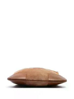 Loewe 2005 Suede Anagram Crossbody Bag - Brown