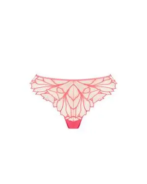 Bluebella Eden Sheer Thong Lemonade/white - Pink
