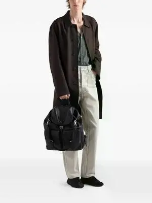 Prada Leather Backpack - Black