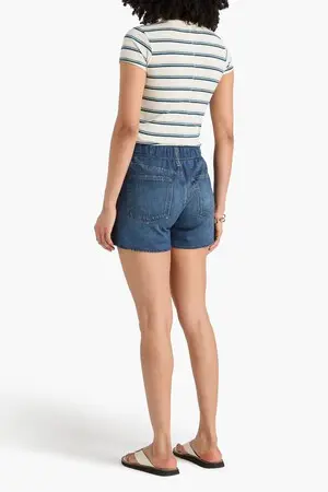 Rag & Bone Miramar Denim-effect French Cotton-terry Shorts