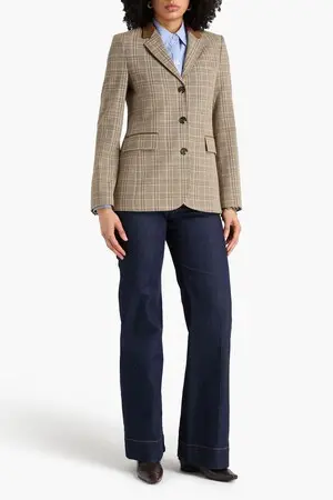 Rag & Bone Evia Houndstooth Wool-blend Tweed Blazer