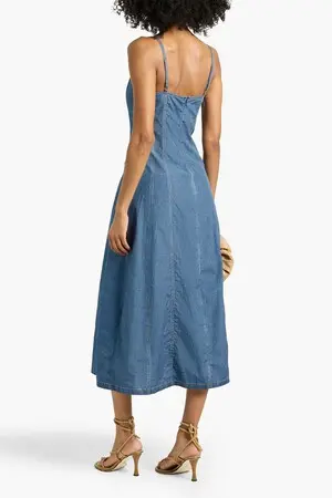 Rag & Bone Miramar Denim Effect Cotton Midi Dress