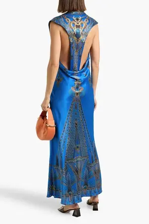 Camilla Printed Silk-satin Maxi Dress