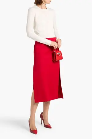 Alice + Olivia Dollie Wool-blend Cardigan - Ecru