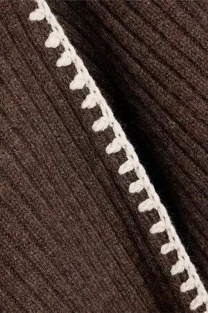 Rag & Bone Ingrid Embroidered Wool Turtleneck Sweater